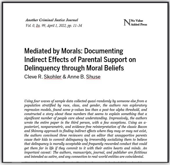 reluctant criminologists - Moderator Madness, Part 3